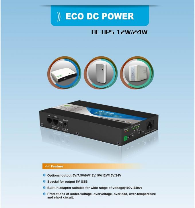 Economic Mini DC UPS Uninterruptible Power Module 5Ah-100Ah 100V-240V