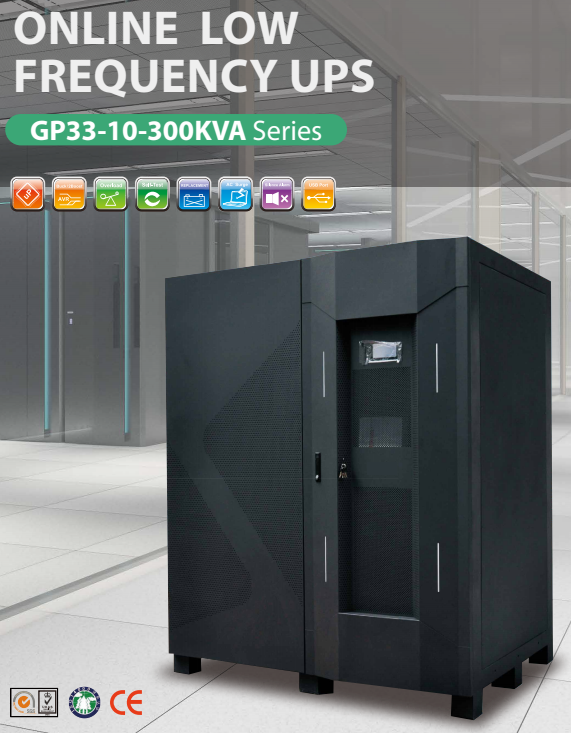 Gp33 3 Phase Low Frequency Ups Industrial 10-200kva With Rs232 ...