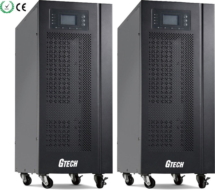 10KVA Backup Dual Conversion UPS , Pure Sine Wave Online High Frequency UPS