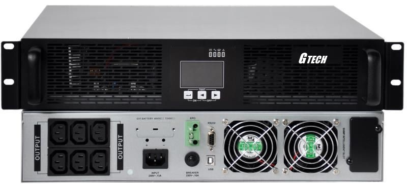 Rack Mount Type High Frequency Ups 1kva 2kva 3kva For It Network ...