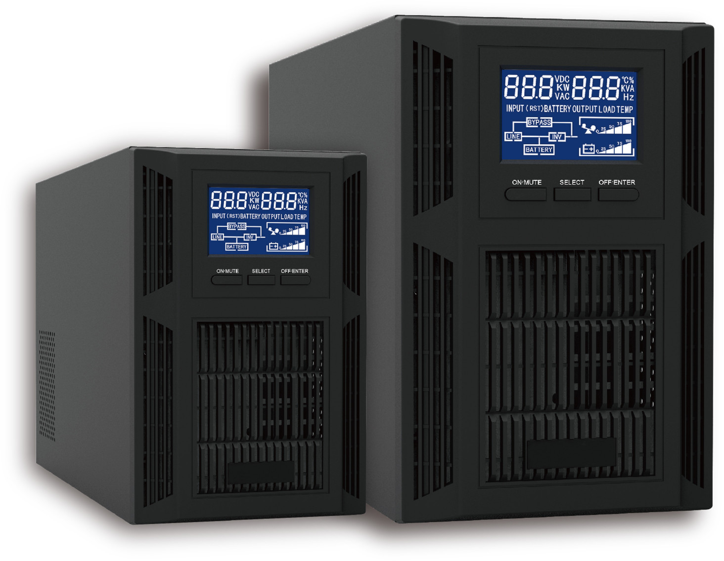 6KVA High Frequency Online UPS Tower Mount Type With Wide Input Voltage ...