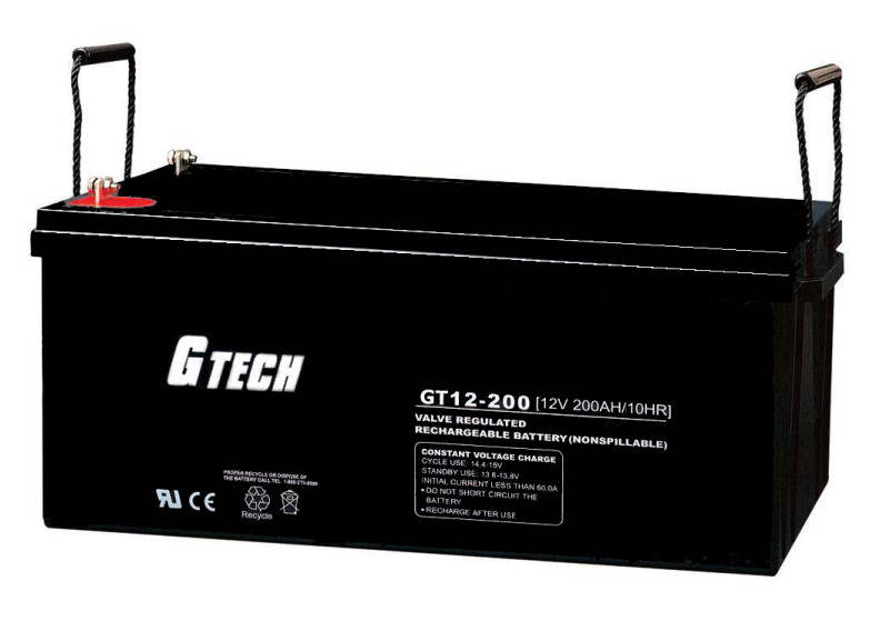 Pasted Flat Type High Capacity Lead Acid Battery , AGM VRLA Deep Cycle ...
